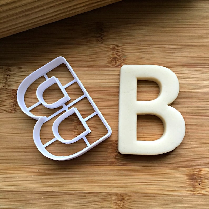 Letter B Cookie Cuttermulti-size/cuts Through the Centers / - Etsy