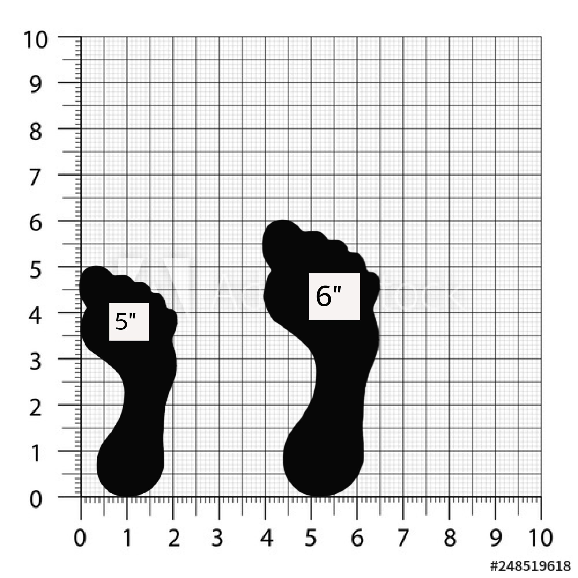 Footprint Cookie Cuttermulti-size/sold Separately or as Set / - Etsy
