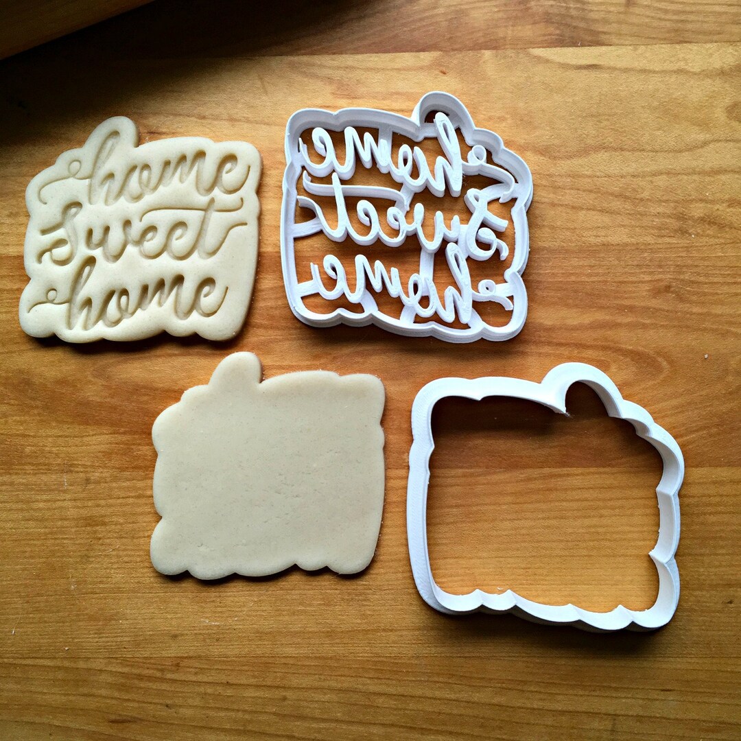 Set of 2 Home Sweet Home Script Cookie Cutters/multi-size/choose ...