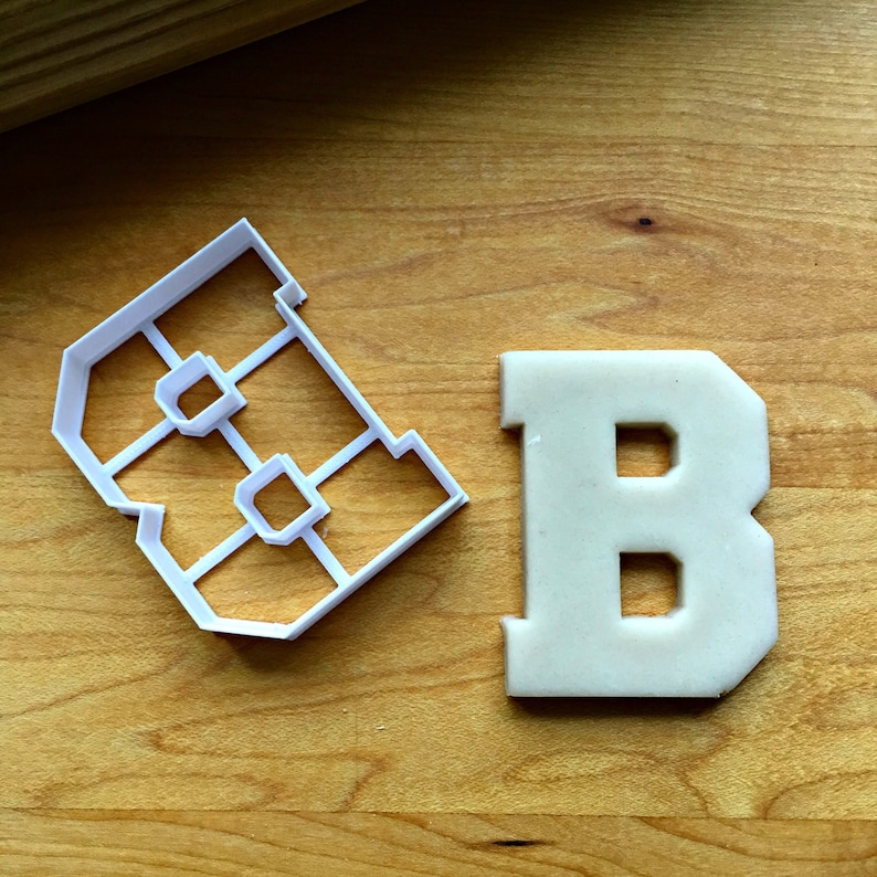 Varsity Letter B Cookie Cutter/multi-size/creates Cut-out /made in the ...