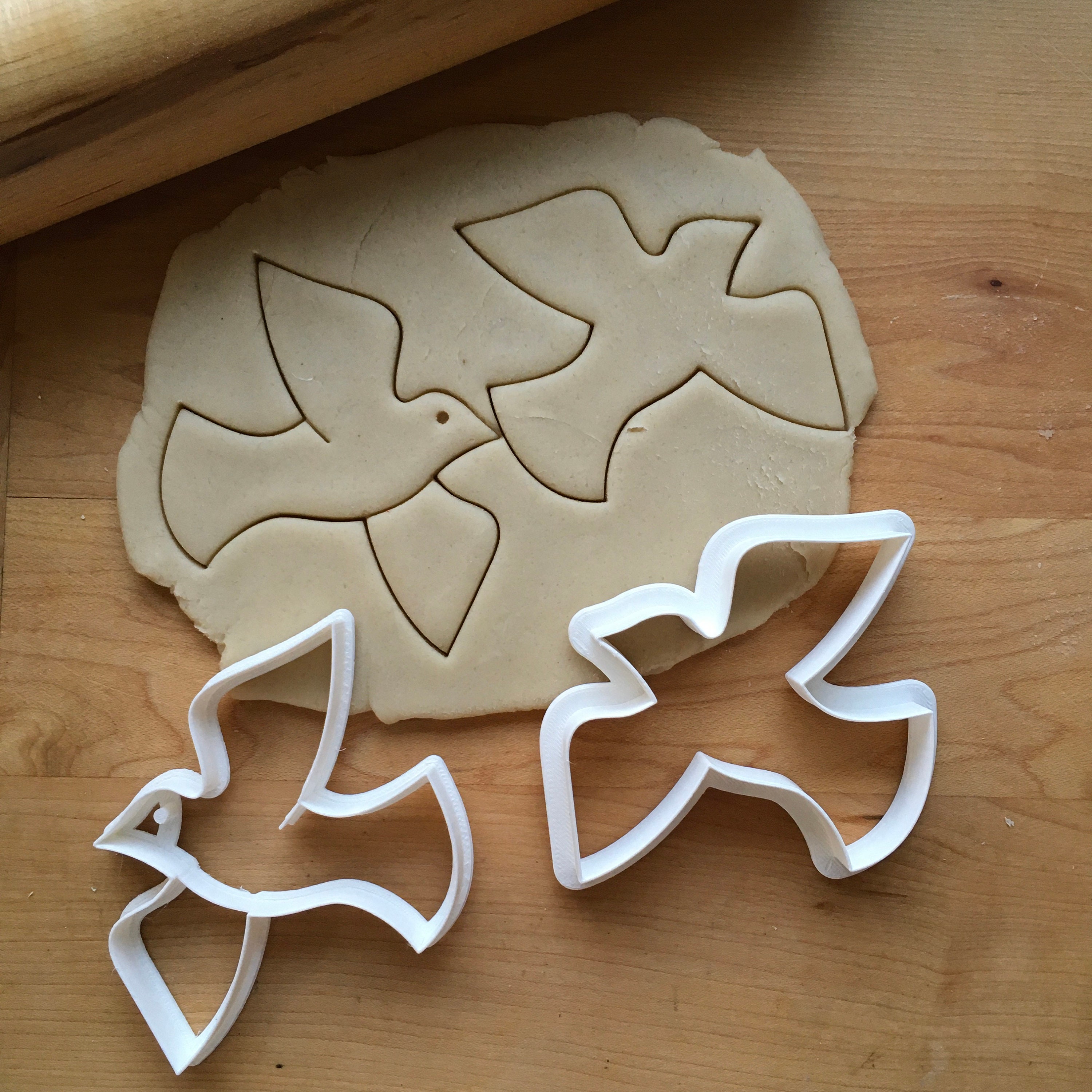 Set of 2 Dove/bird Cookie Cutters/multi-size | Etsy