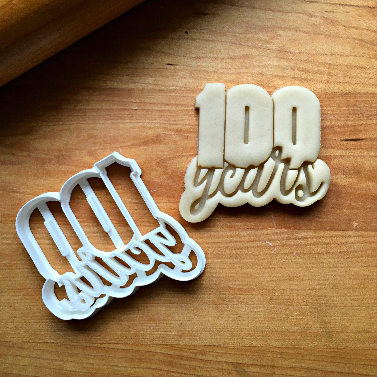 Lettered Number 100 Years Cookie Cutter in Multiple Sizes - Etsy