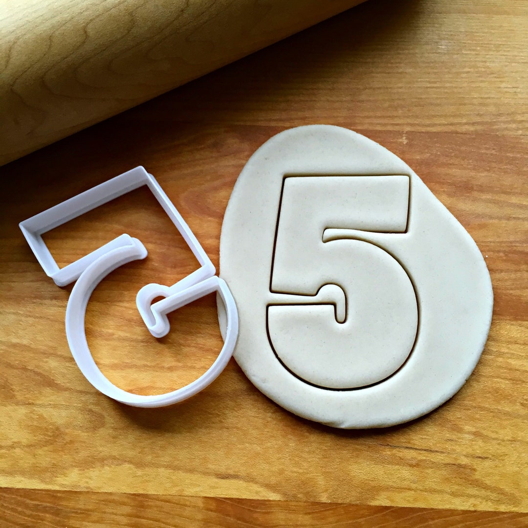Fun Number 5 Cookie Cutter in Multiple Sizes - Etsy