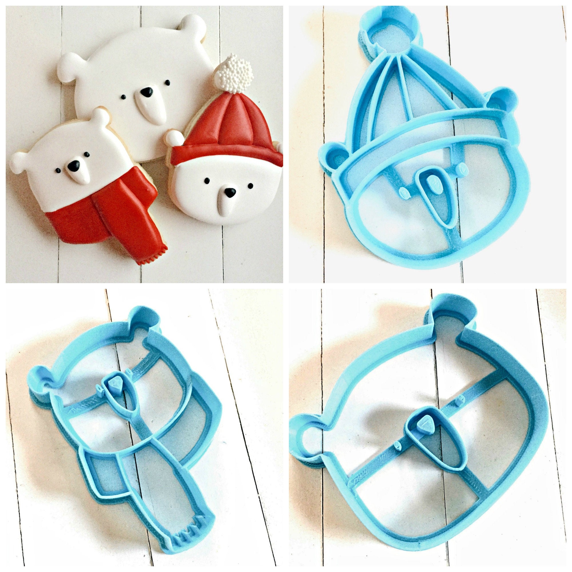 Set of 3 Cute Bear Cookie Cutters/Multi-Size | Etsy