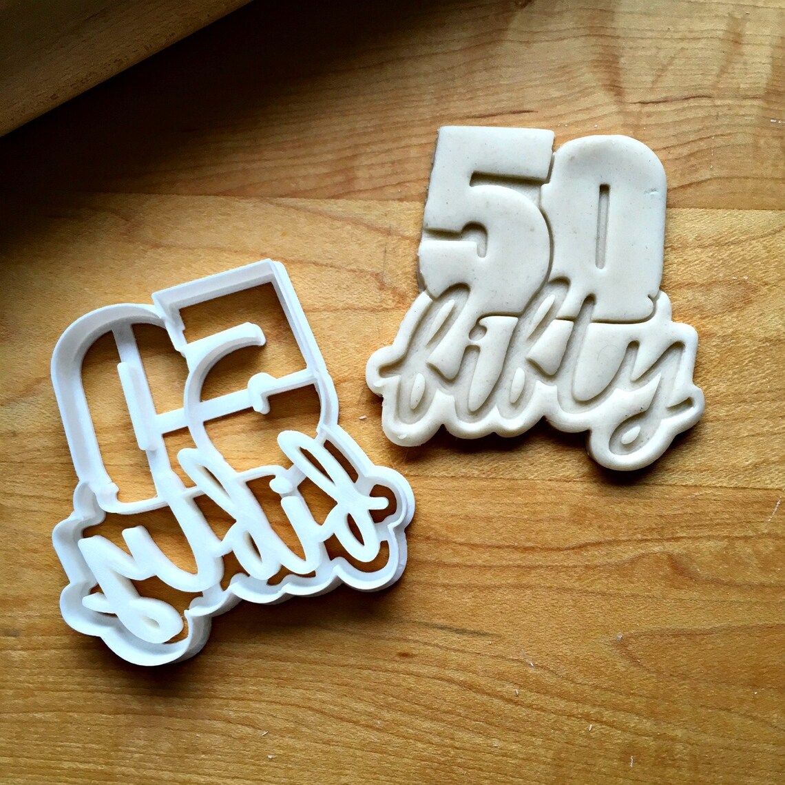 Lettered Number 50 Cookie Cutter/multi-size/dishwasher Safe - Etsy