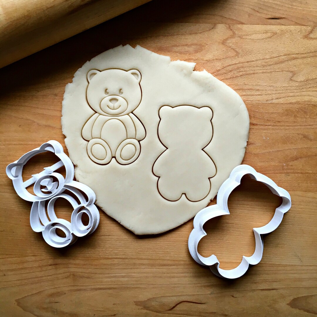 Set of 2 Teddy Bear Cookie Cutters/multi-size /made in the USA - Etsy
