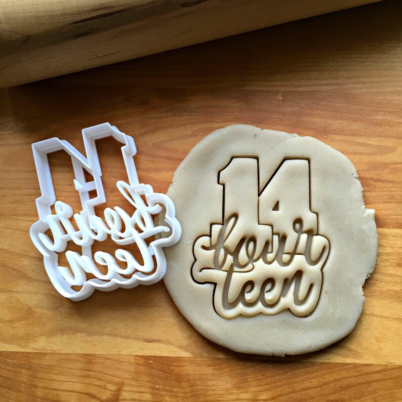 Lettered Number 14 Cookie Cutter/multi-size/dishwasher Safe - Etsy