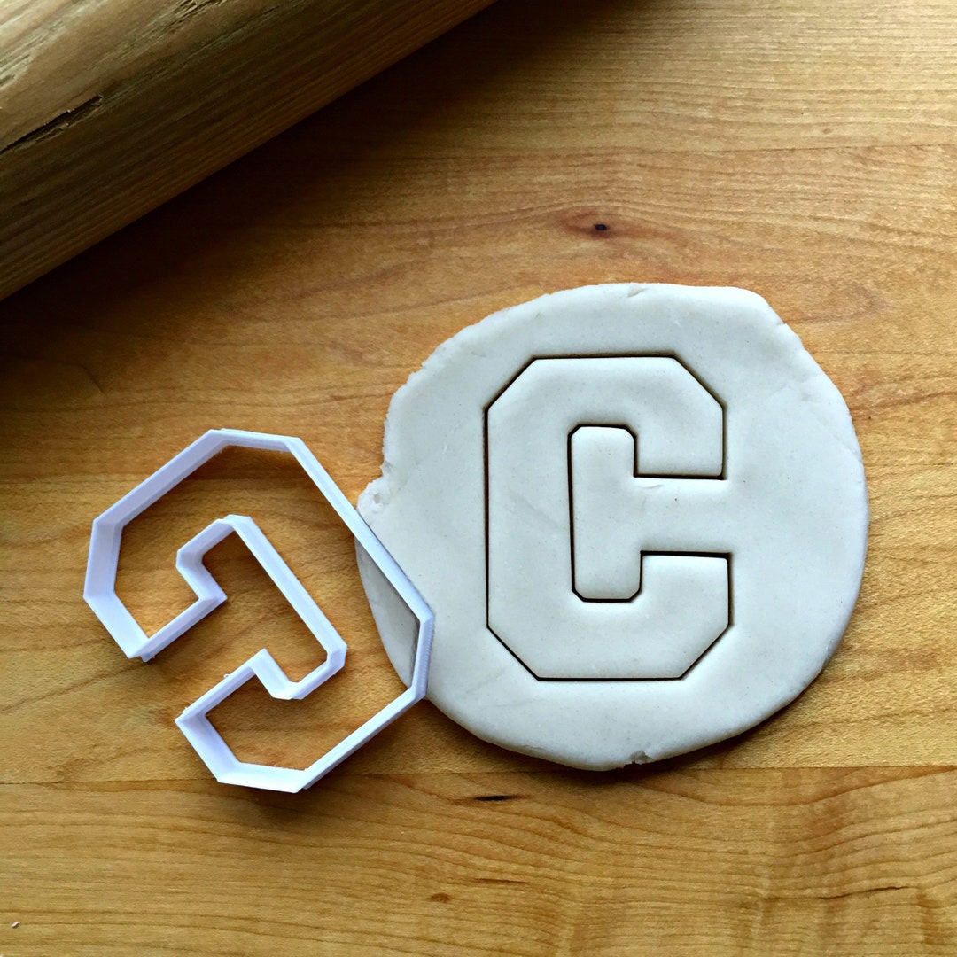 Varsity Letter C Cookie Cutter in Multiple Sizes - Etsy