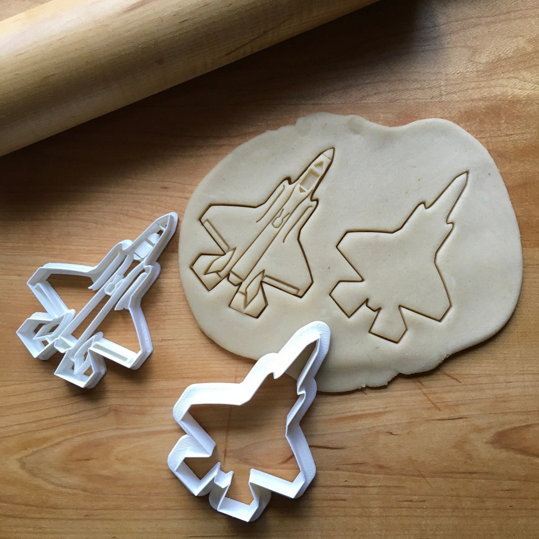 Set of 2 Stealth Fighter Jet 2 Cookie Cutters in Multiple Sizes - Etsy