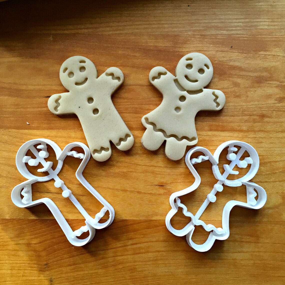 Set of 2 Gingerbread Boy and Girl Cookie - Etsy