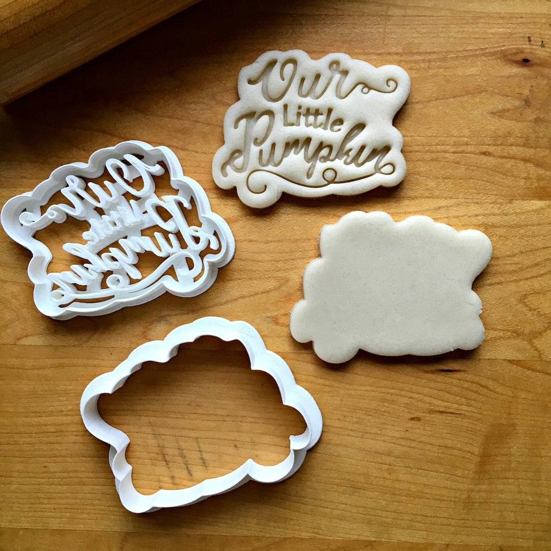 Set of 2 Our Little Pumpkin Script Cookie Cutters in Multiple Sizes - Etsy