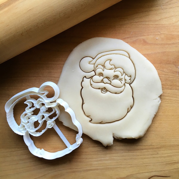 Santa Face Cookie Cutter - Etsy