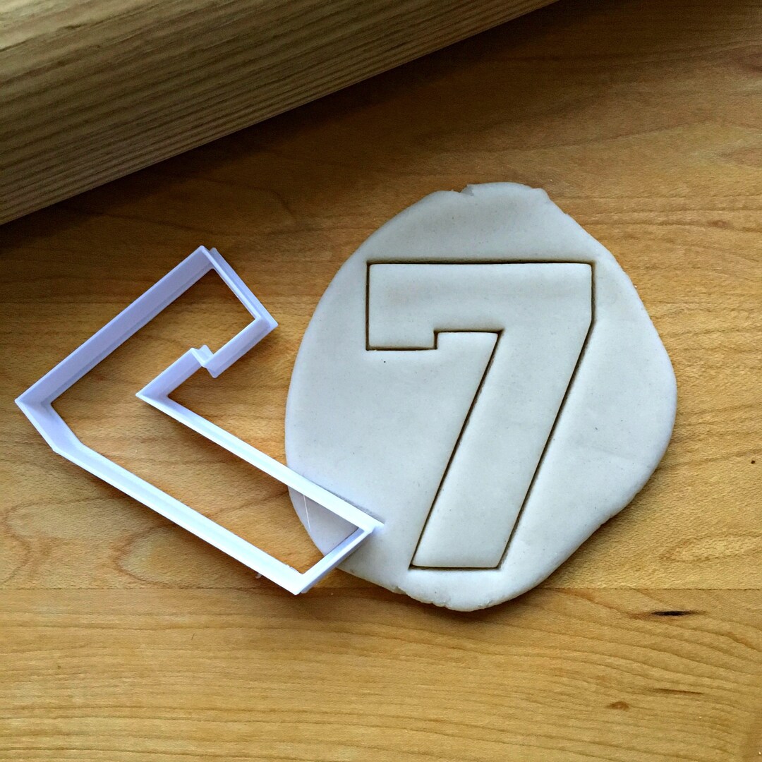 Varsity Number 7 Cookie Cutter in Multiple Sizes - Etsy
