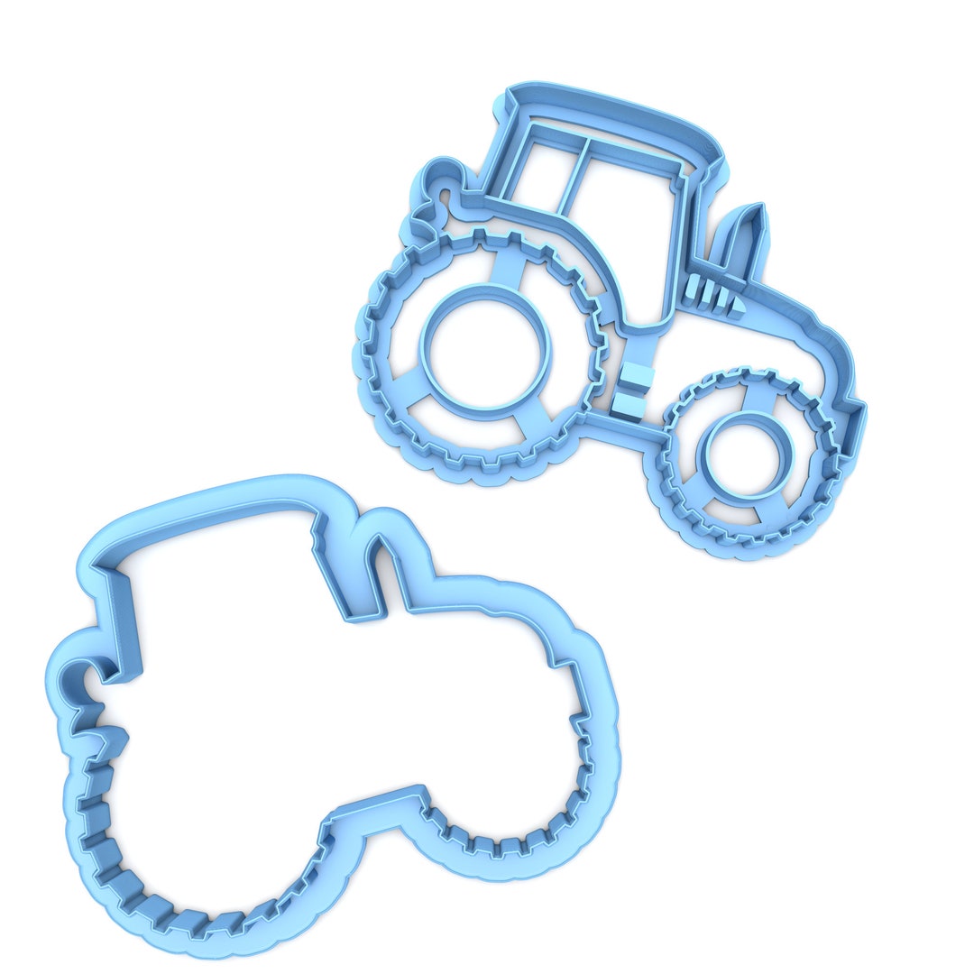 Set of 2 Modern Tractor Cookie Cutters/multi-size /made in the USA - Etsy