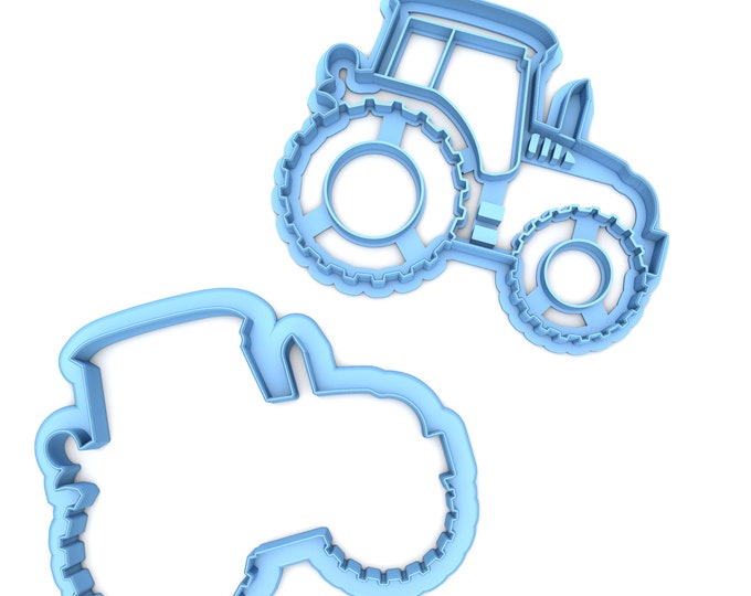 Tractor Cookie Cutter 2-piece, Outline & Stamp SHARP EDGES FAST ...