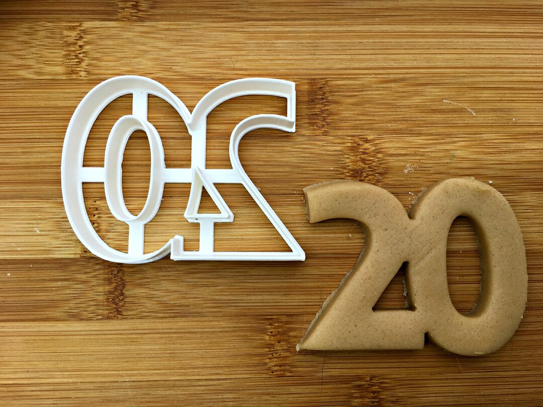 Buy Number 20 Cookie Cutter/multi-size/dishwasher Safe Available/cuts ...