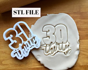 Number 30 Cookie Cutter - Etsy