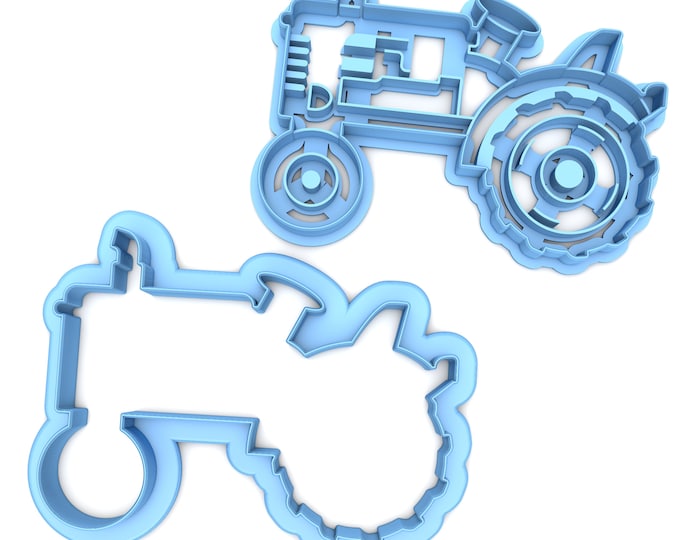 Tractor Cookie Cutter 2-piece, Outline & Stamp SHARP EDGES FAST ...