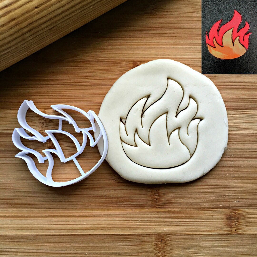 Flame of Fire Cookie Cutter/multi-size/dishwasher Safe Available - Etsy
