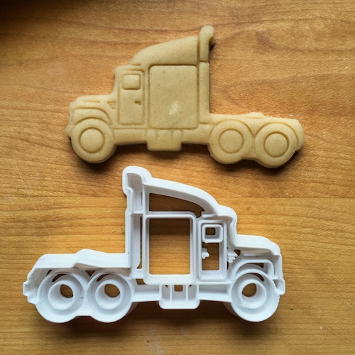Semi Truck Cookie Cutter Big Rig Trucker 5.5 Inches - Etsy