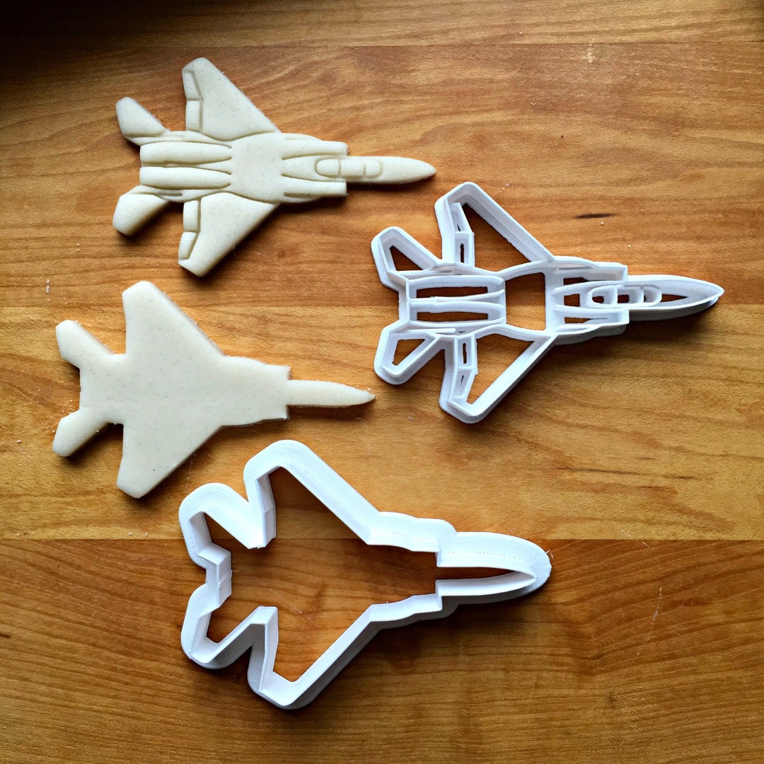 Set of 2 Fighter Jet Cookie Cutters in Multiple Sizes - Etsy