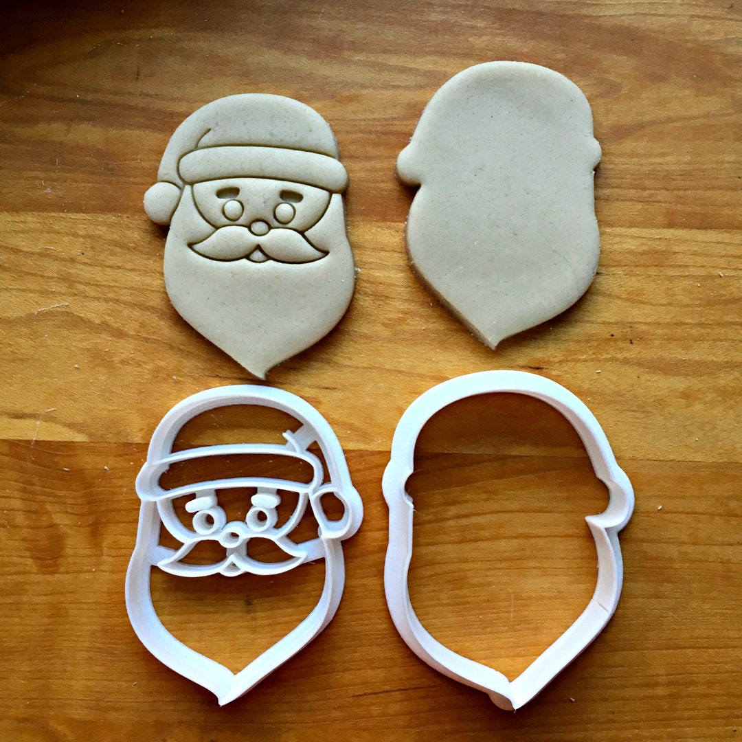 Set of 2 Santa Cookie Cutters/multi-size - Etsy