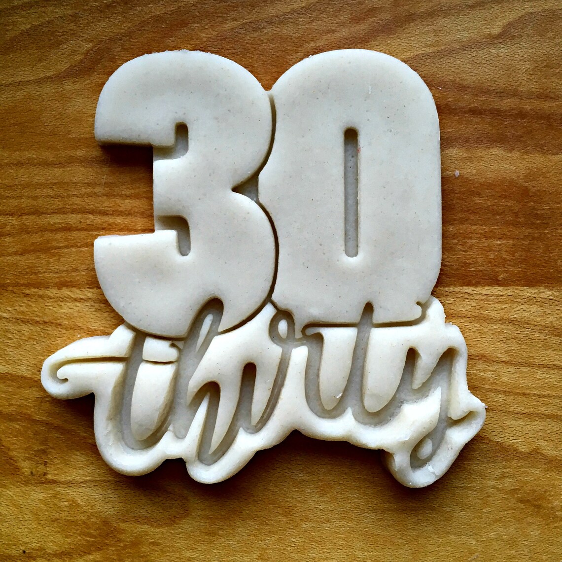 Lettered Number 30 Cookie Cutter/multi-size/dishwasher Safe - Etsy
