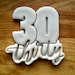 Lettered Number 30 Cookie Cutter/multi-size/dishwasher Safe - Etsy