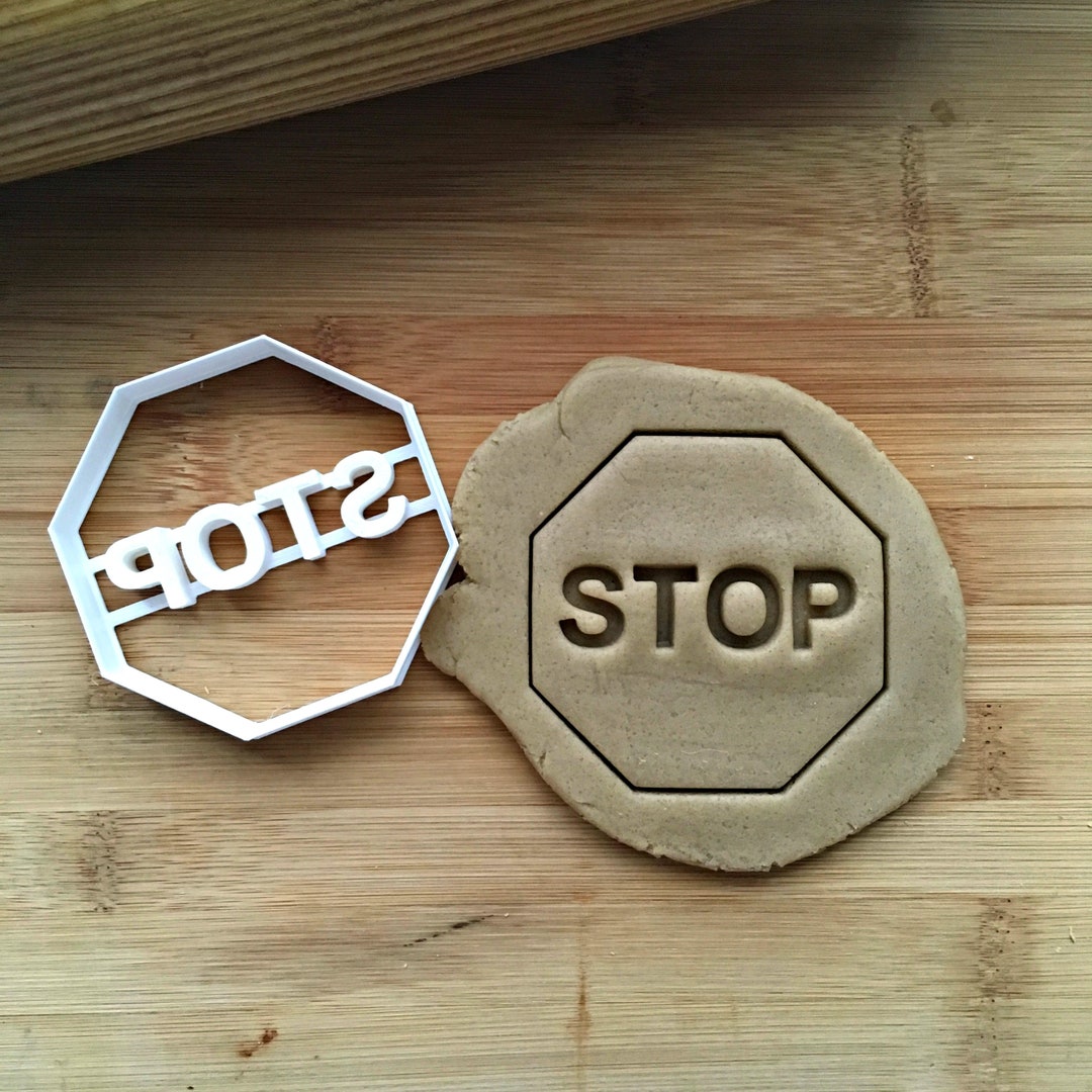 Stop Sign Cookie Cutter/multi-size/dishwasher Safe Available - Etsy
