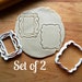 Set of 2 Picture Frame Cookie Cutters/multi-size - Etsy
