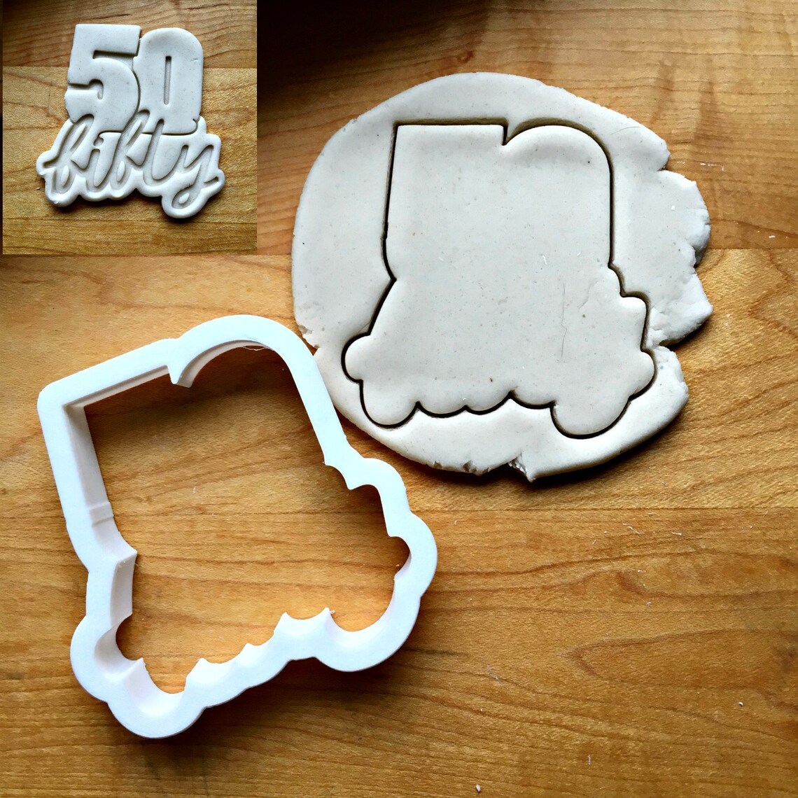 Lettered Number 50 Cookie Cutter/multi-size/dishwasher Safe - Etsy