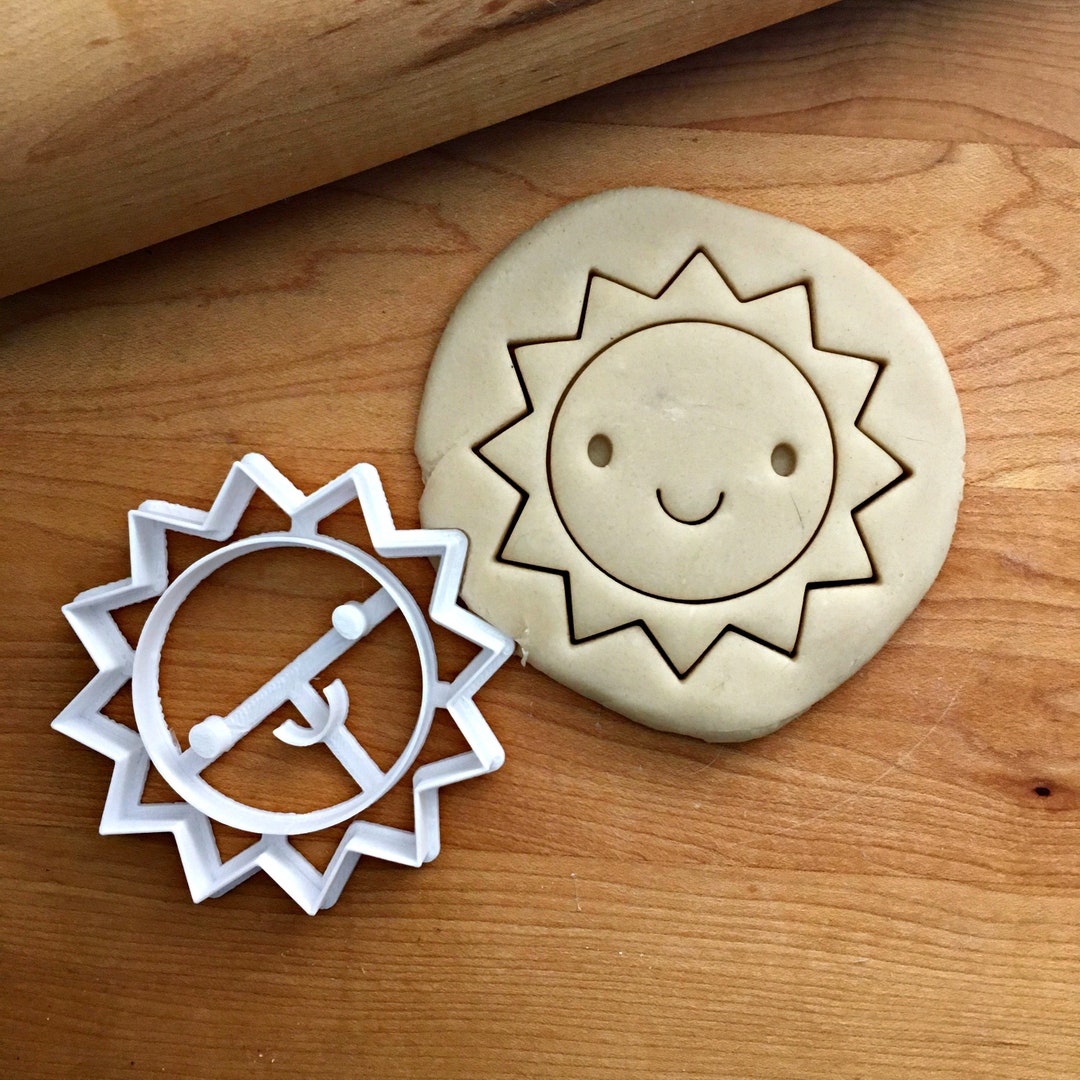 Smiling Sun Cookie Cutter in Multiple Sizes - Etsy