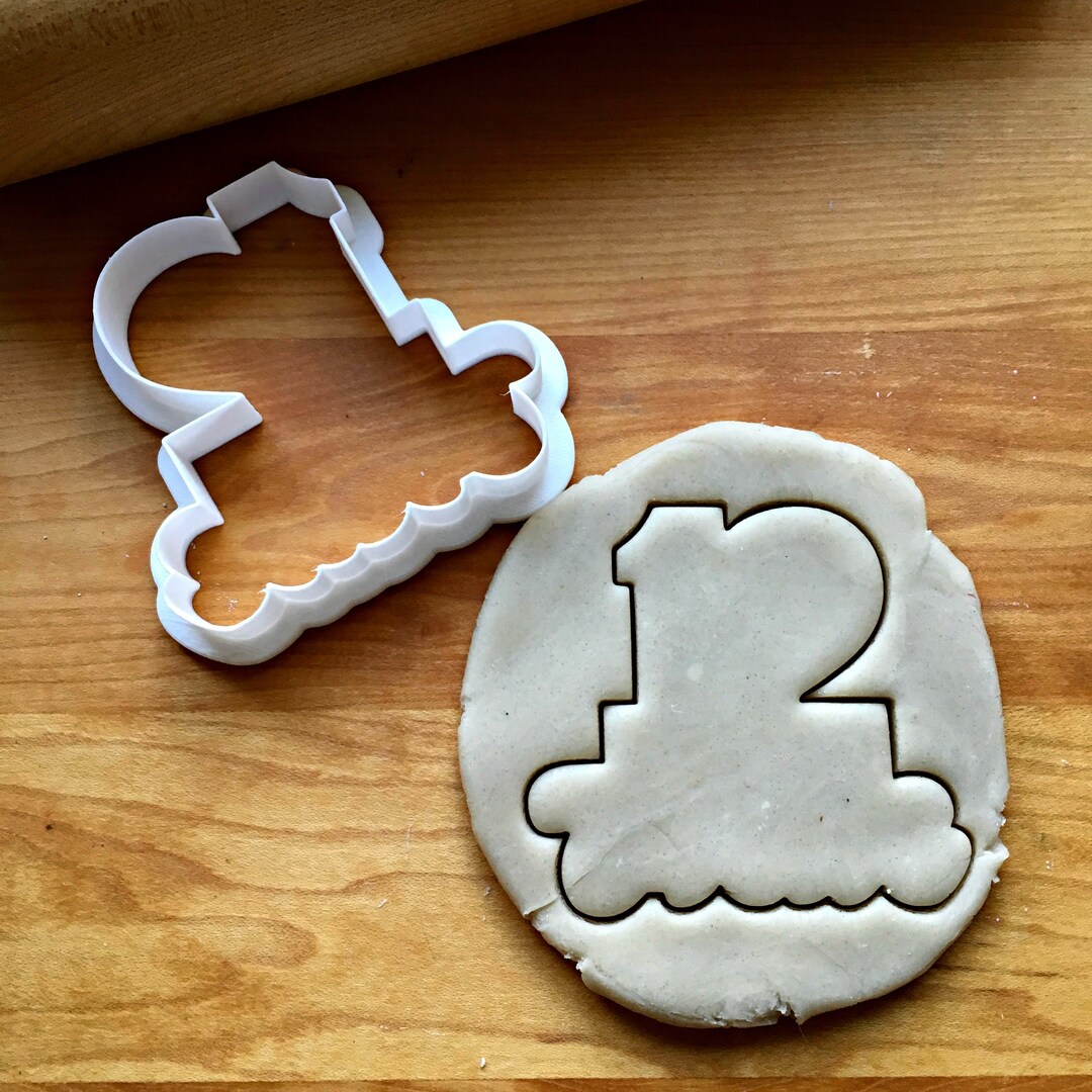 Lettered Number 12 Cookie Cutter in Multiple Sizes - Etsy