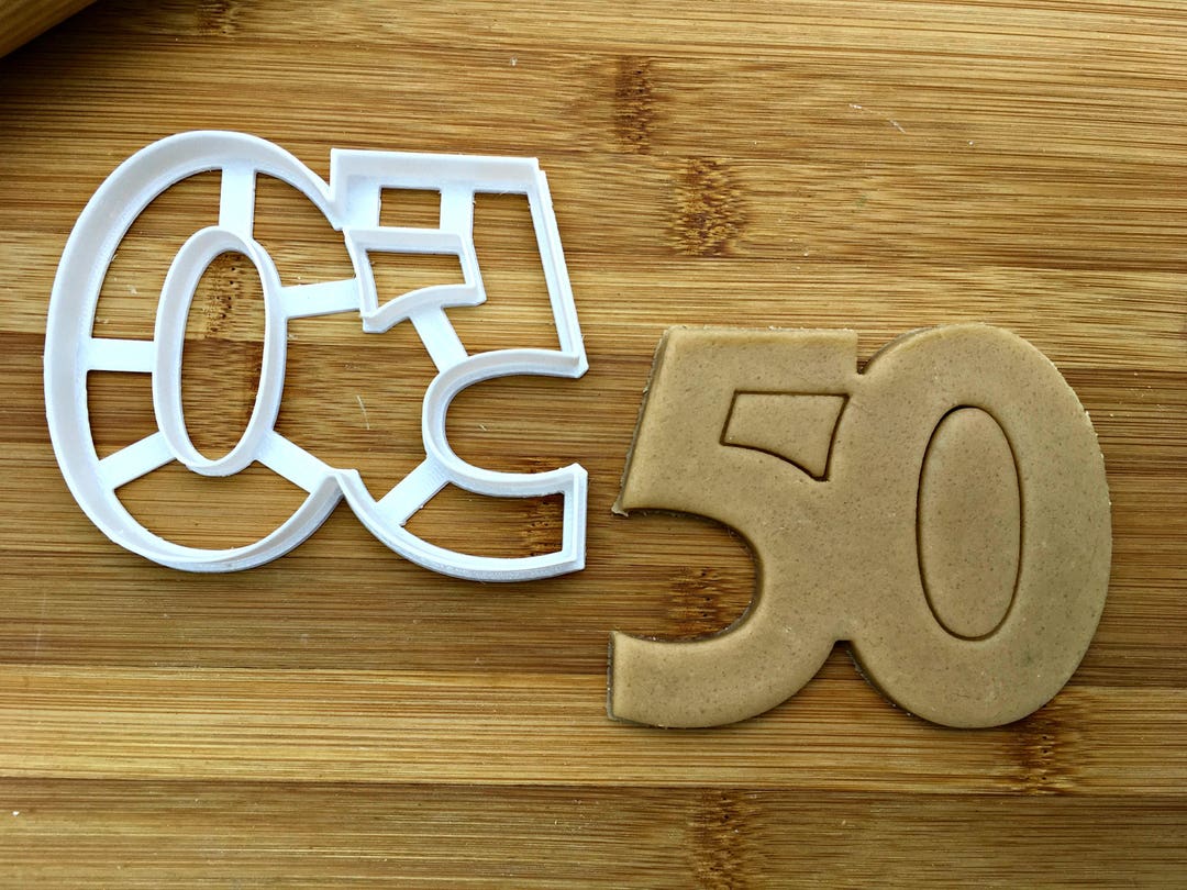 Number 50 Cookie Cutter/multi-size/makes an Imprint new Sizing - Etsy