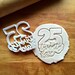 Lettered Number 25 Cookie Cutter/multi-size/dishwasher Safe | Etsy