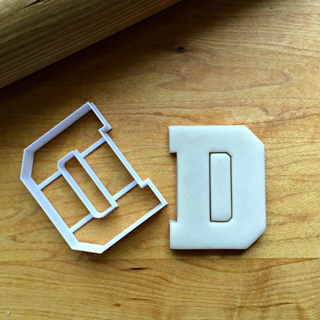 Varsity Letter D Cookie Cutter/multi-size/choose Standard or Dishwasher ...