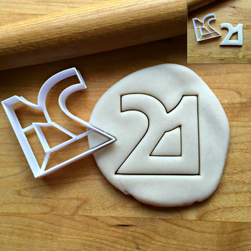Lettered Number 21 Cookie Cutter/multi-size/dishwasher Safe - Etsy