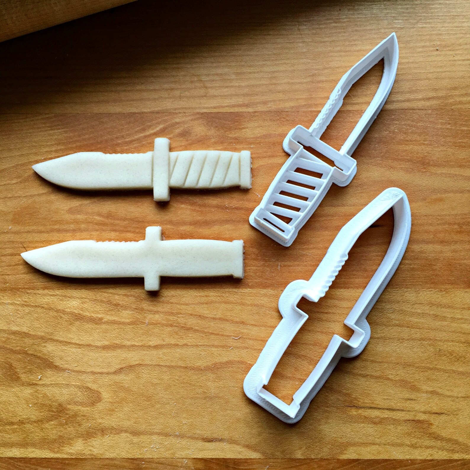 Set of 2 Military Knife Cookie Cutters/multi-size - Etsy