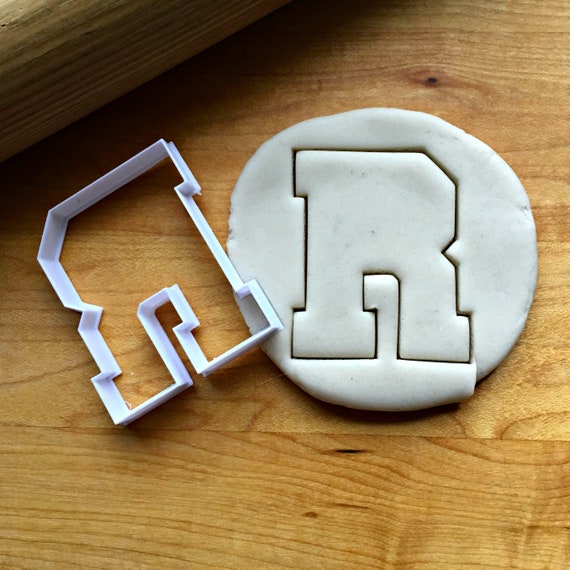 Varsity Letter R Cookie Cutter/multi-size/dishwasher Safe | Etsy