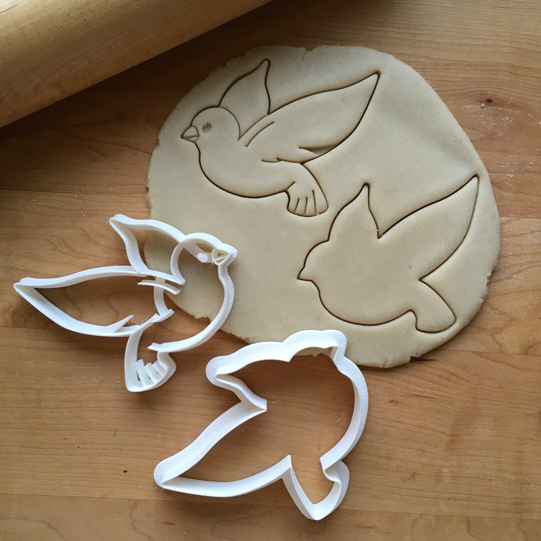 Set of 2 Bird/dove Cookie Cutters/multi-size /made in the USA - Etsy