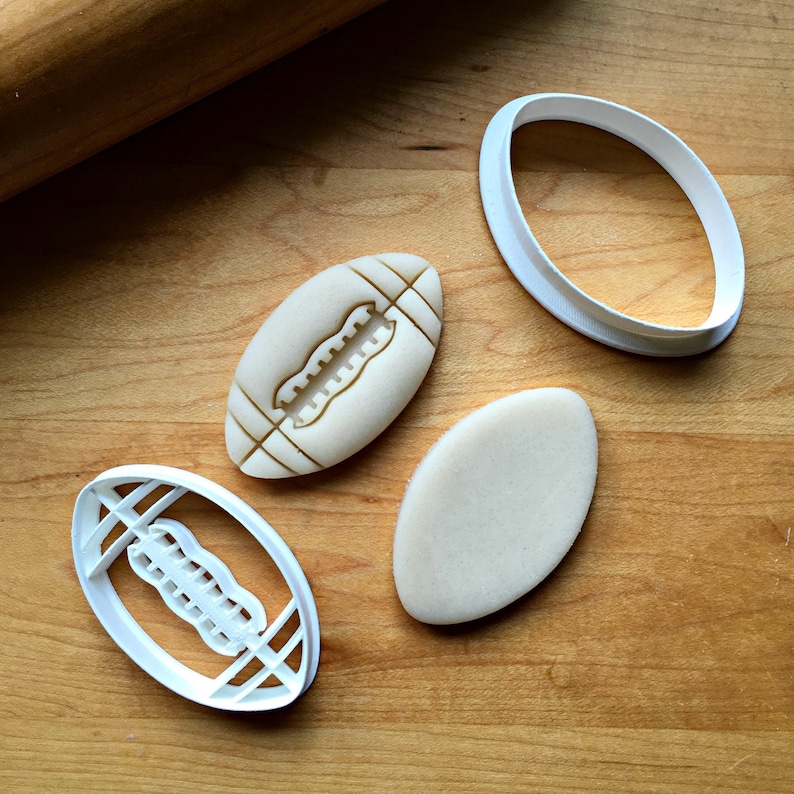 Set of 2 Football Cookie Cutters/multi-size | Etsy