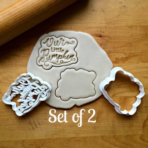 Set of 2 Our Little Pumpkin Script Cookie Cutters in Multiple Sizes - Etsy