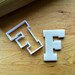 Varsity Letter F Cookie Cutter/multi-size/dishwasher Safe Available - Etsy
