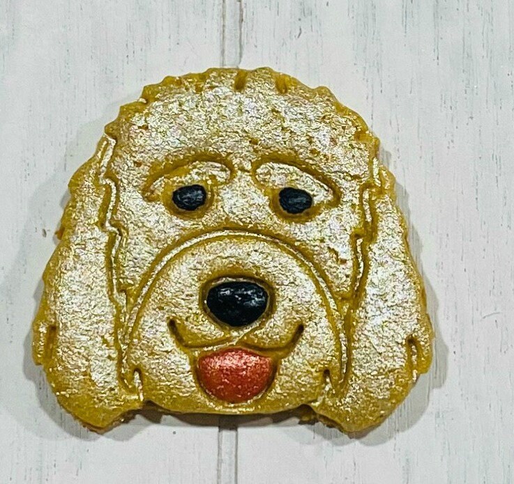 Set of 2 Golden Doodle Dog Cookie | Etsy