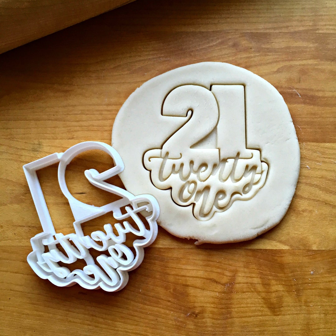 Lettered Number 21 Cookie Cutter/multi-size/choose Standard or ...