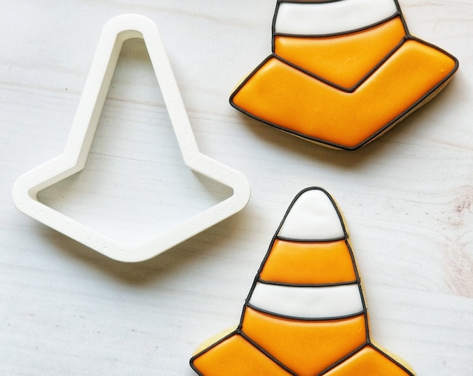 Traffic Cone Cookie Cutter Outline SHARP EDGES FAST Shipping Choose ...