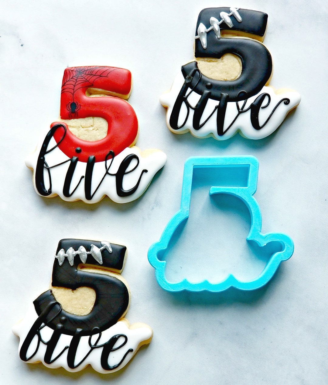 Lettered Number 5 Cookie Cutter in Multiple Sizes - Etsy