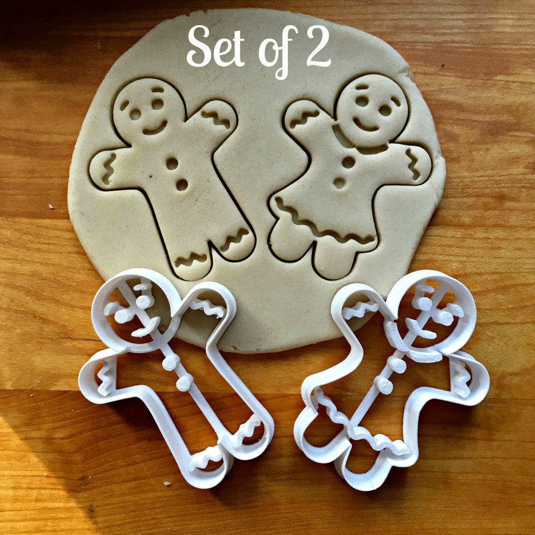 Set of 2 Gingerbread Boy and Girl Cookie - Etsy