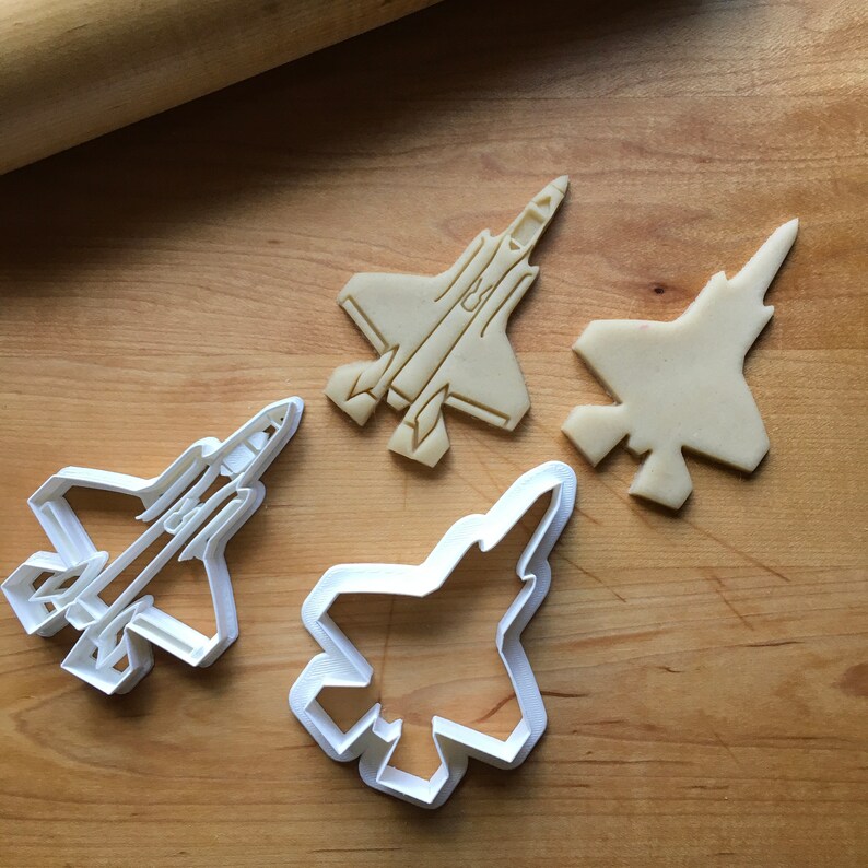 Set of 2 Stealth Fighter Jet 2 Cookie Cutters in Multiple Sizes - Etsy
