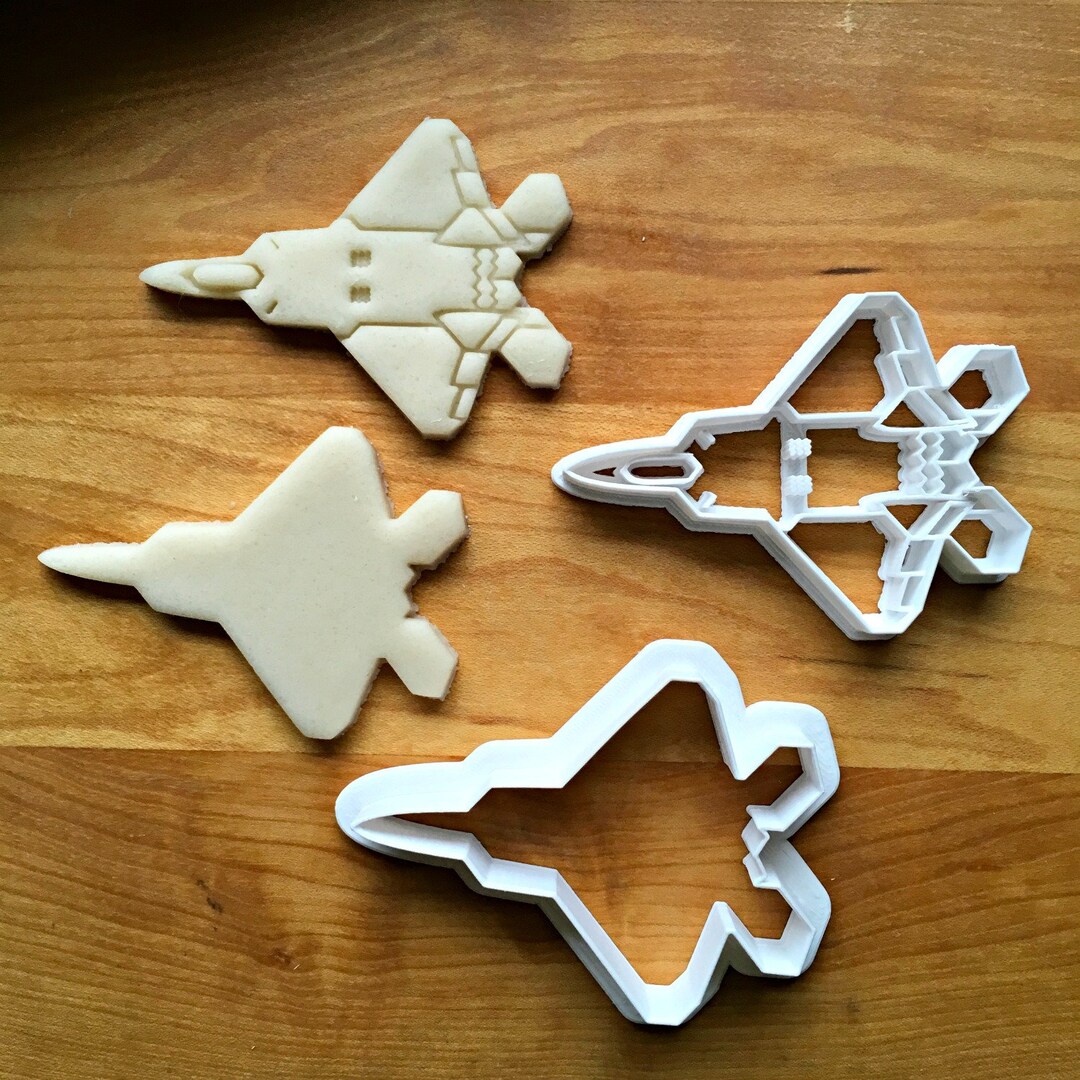 Set of 2 Stealth Fighter Jet Cookie Cutters/multi-size /made in the USA ...